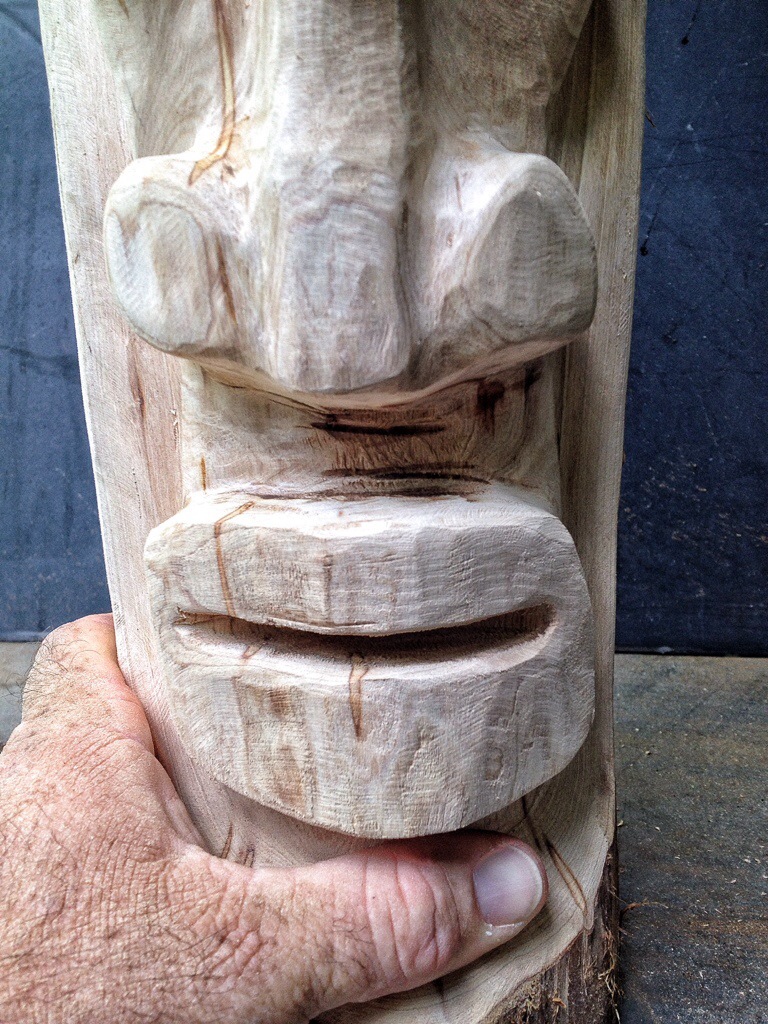 And now, for something different, a tiki man carving – Adam's Art and ...